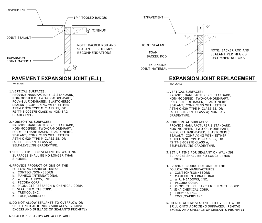Pavement Expansion Joint - University of Michigan Architecture ...